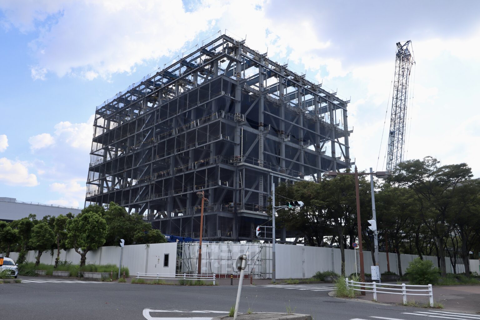 「ESRコスモスクエアOS1」（仮称）ESR南港データセンター新築工事の最新状況 23.09【2024年5月竣工】 | Re-urbanization -再都市化-