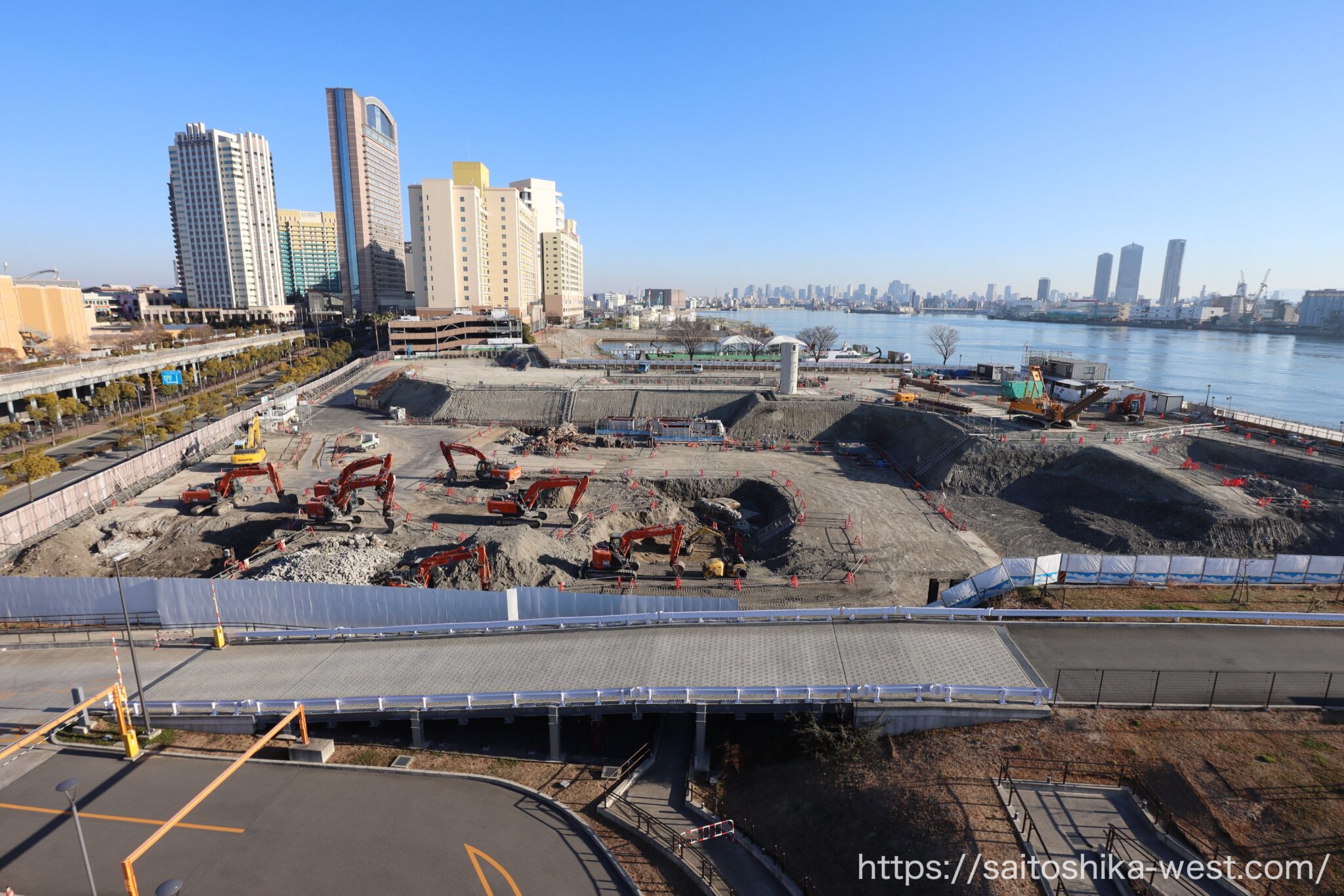（仮称）OSAKA SAKURAJIMA RESORT新築工事 〜USJ新オフィシャルホテル誕生か？現地の最新状況 24.01【2028年4月 ...